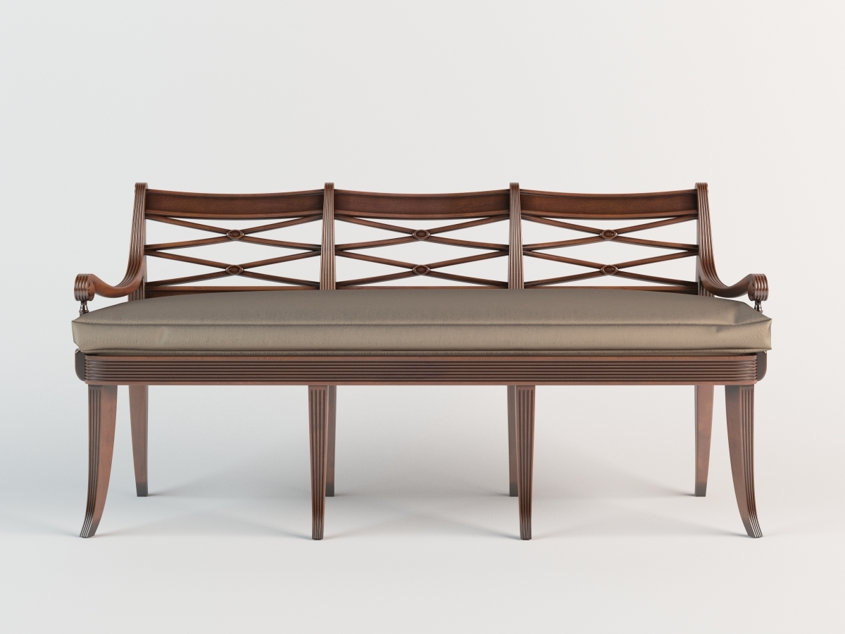 3d theodore alexander bench model