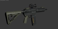 3d fn fal rifle