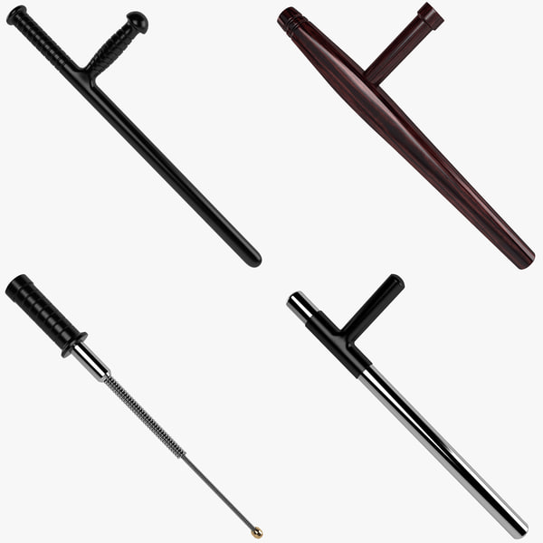 3d baton police model