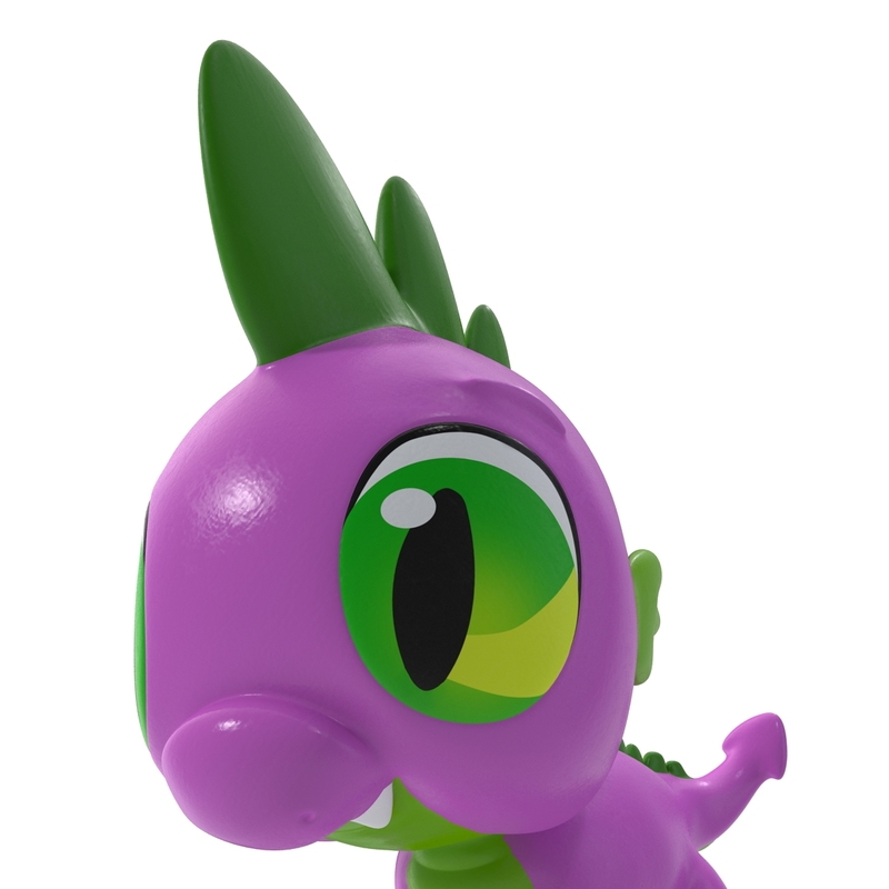 little pony spike toy 3d model