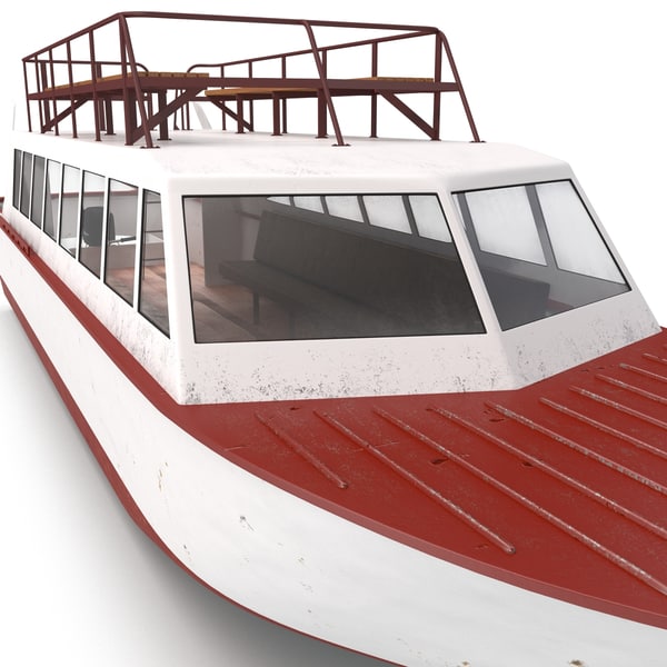 tourist boat 3d model
