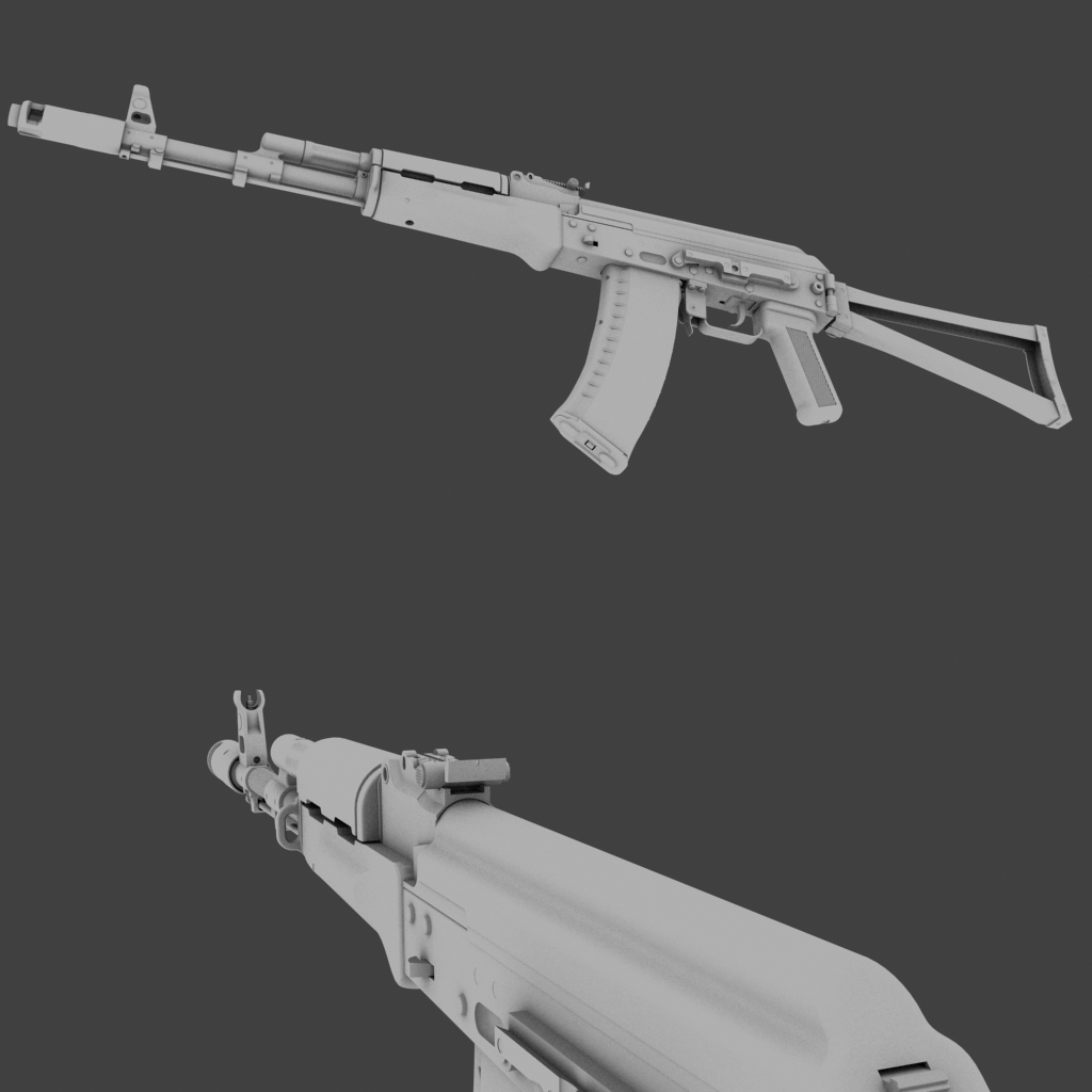 3d guns ak-74n aks-74n model