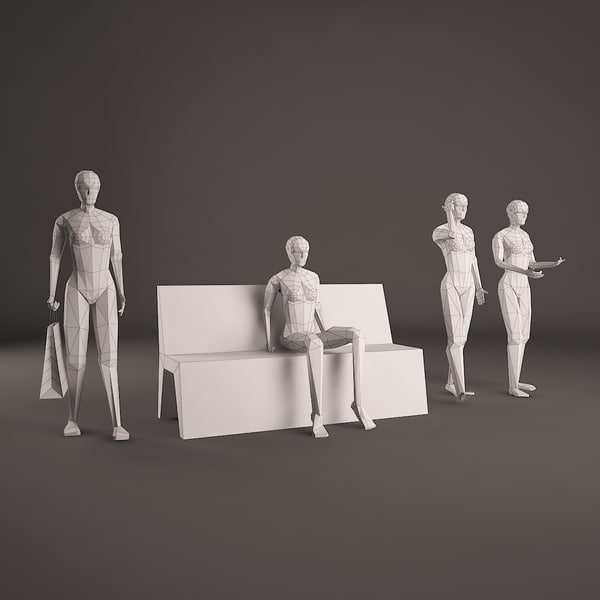 woman figure 3d model