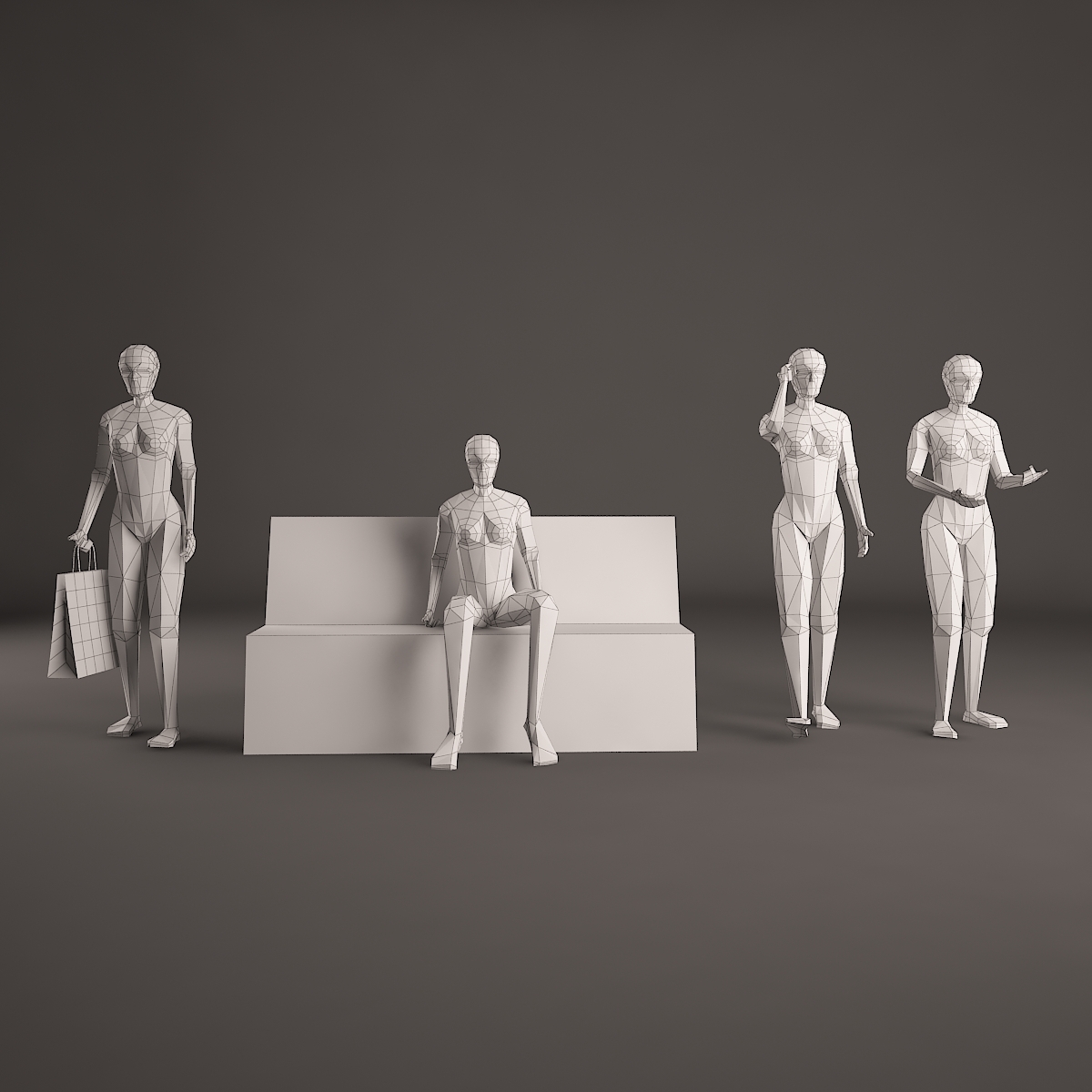 woman figure 3d model