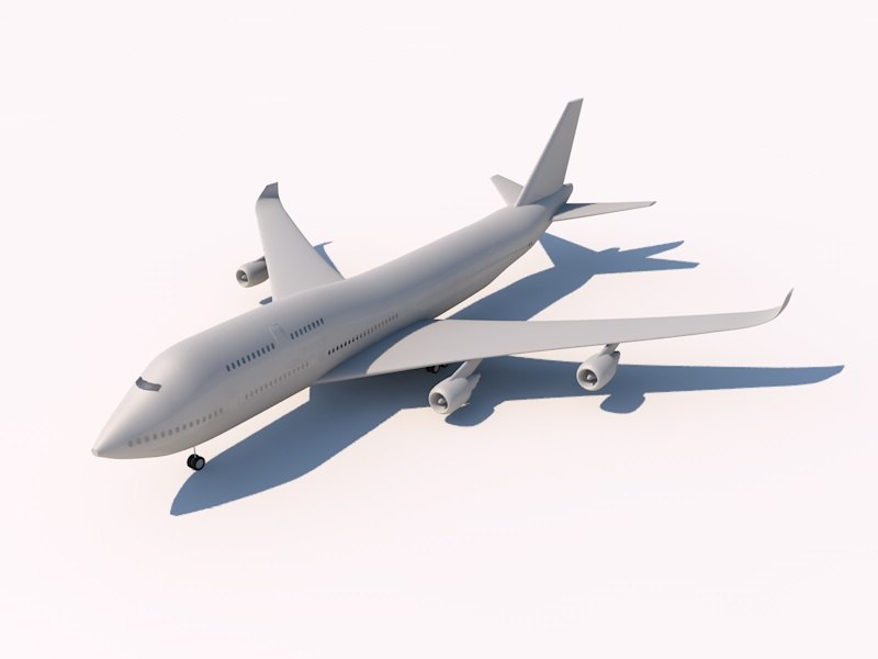 3d boeing 747-400 747