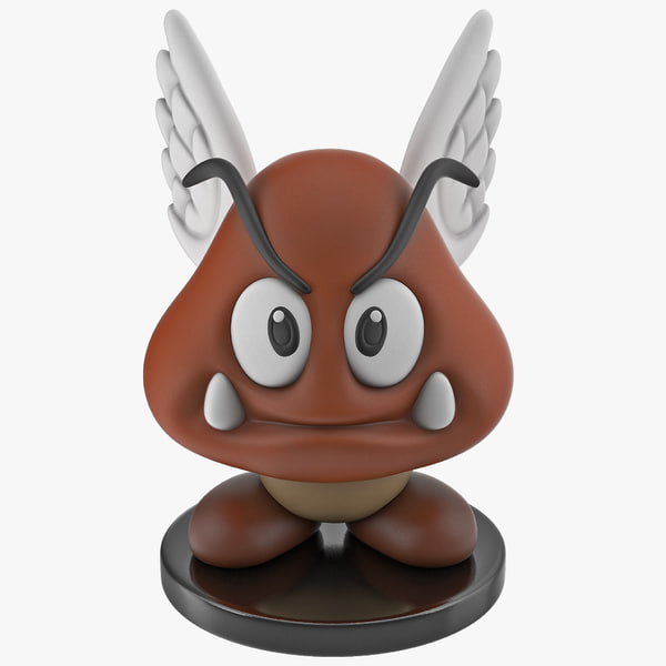 3d model flying goomba toy