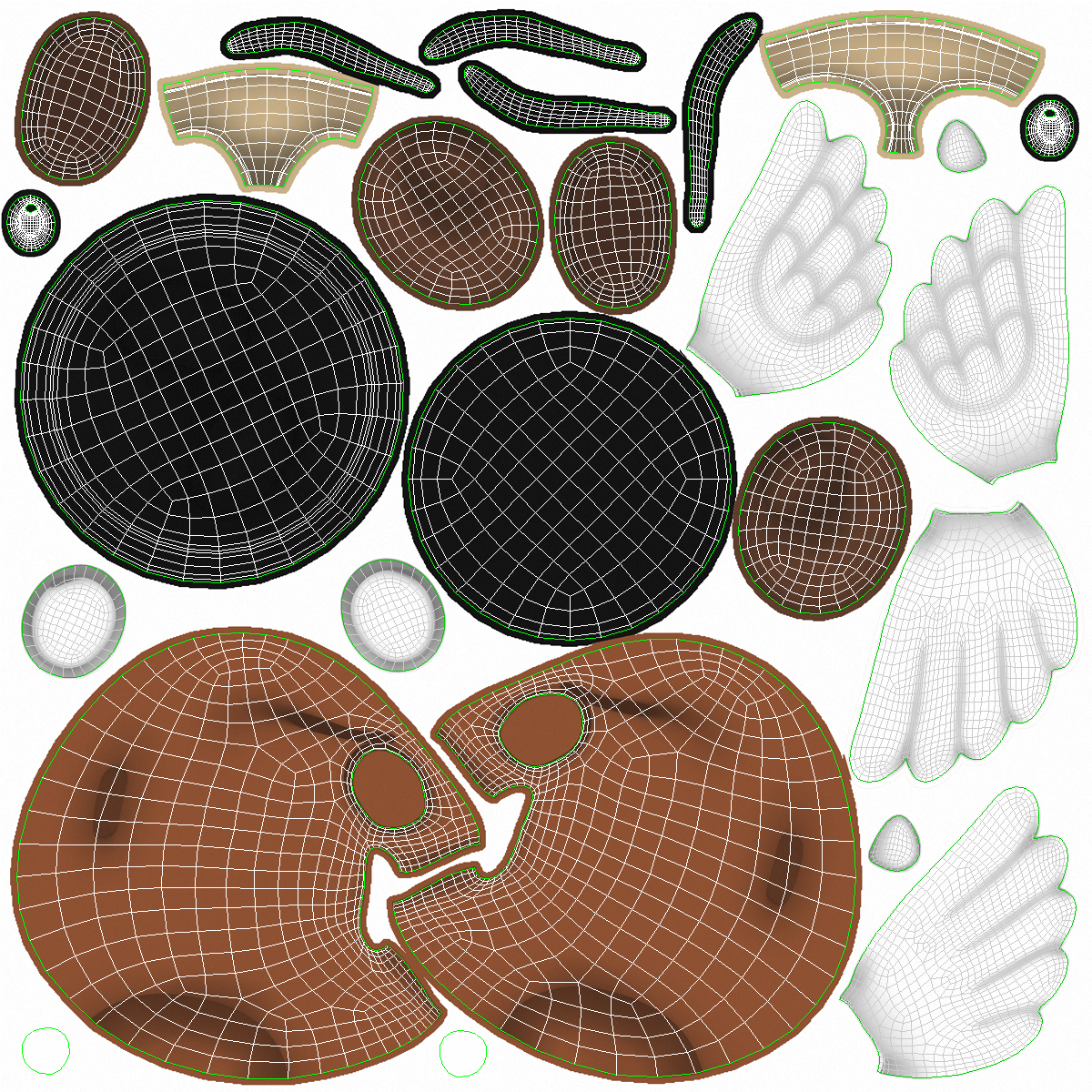 3d model flying goomba toy