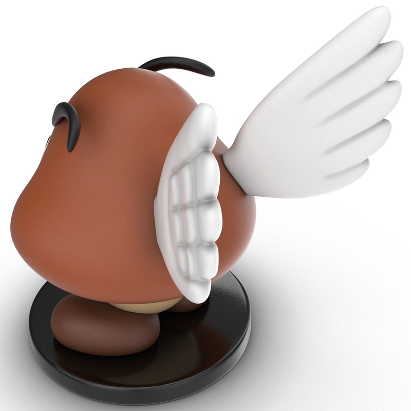 3d model flying goomba toy