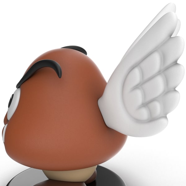 3d model flying goomba toy