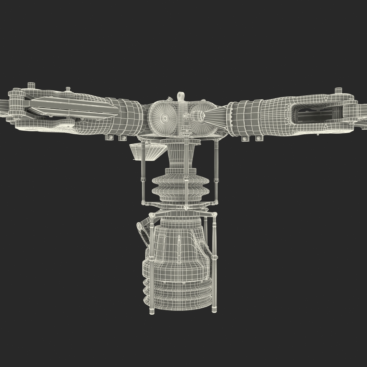 helicopter main rotor 3d model