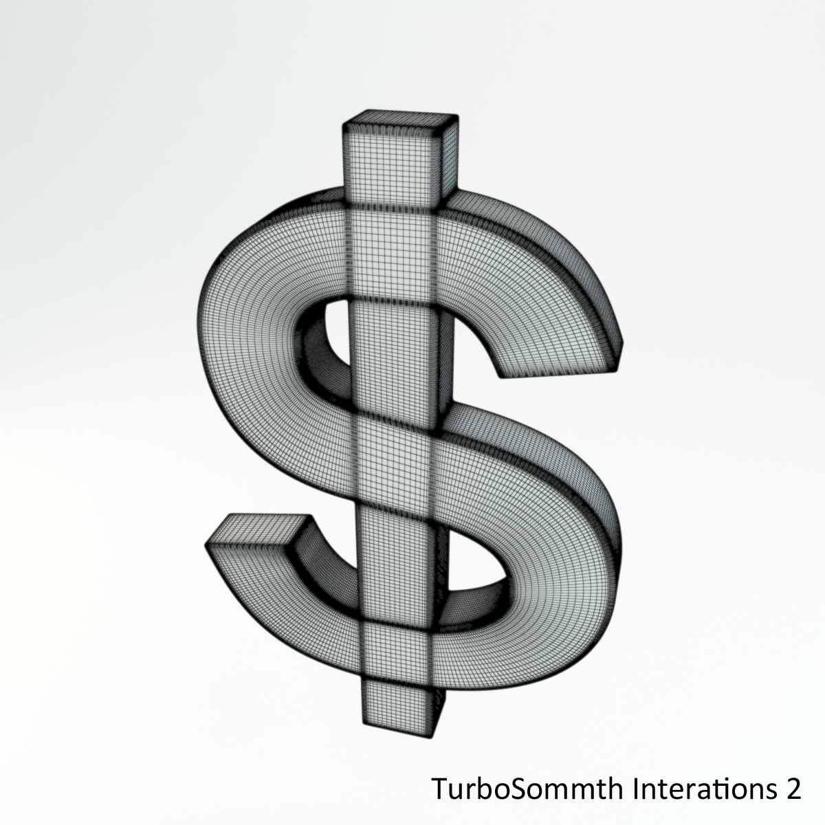 dollar sign 3d model