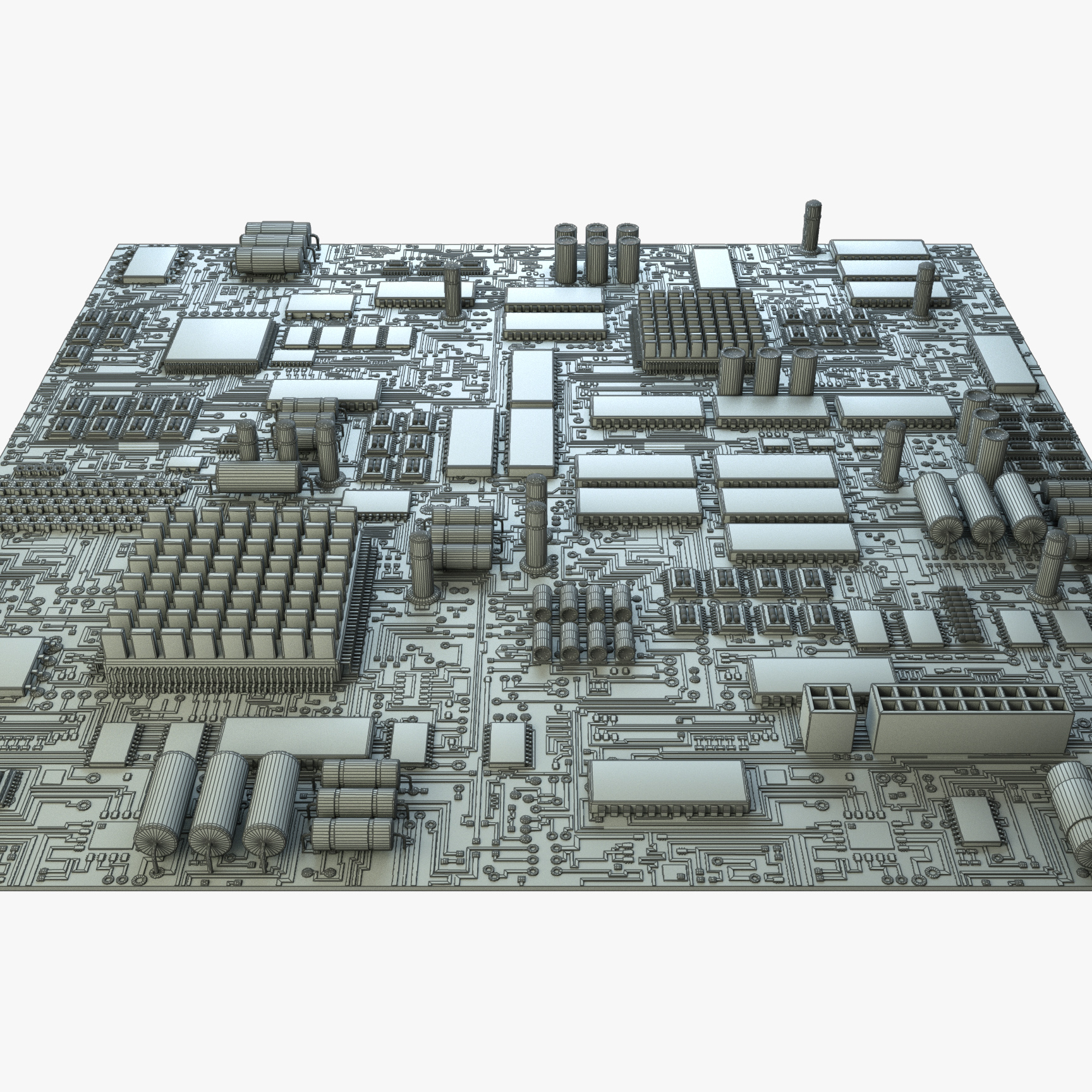 3ds max electronic circuit board seamless