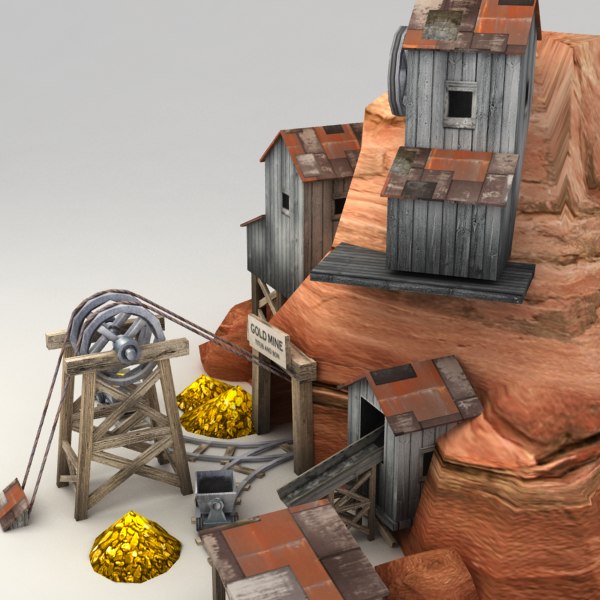 3d gold model