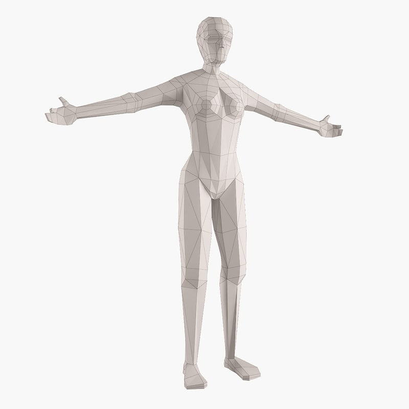 3d model woman figure