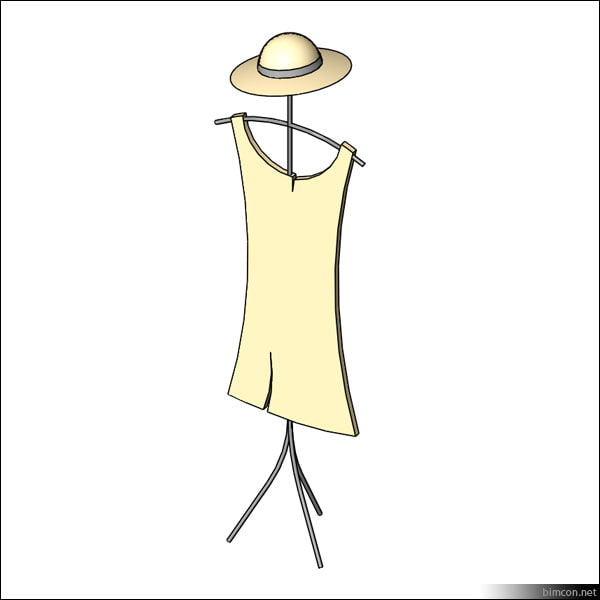 Building Revit Family clothes stand cloth