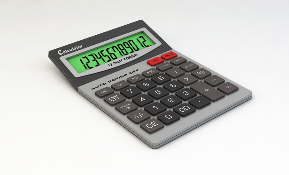 3d generic calculator model