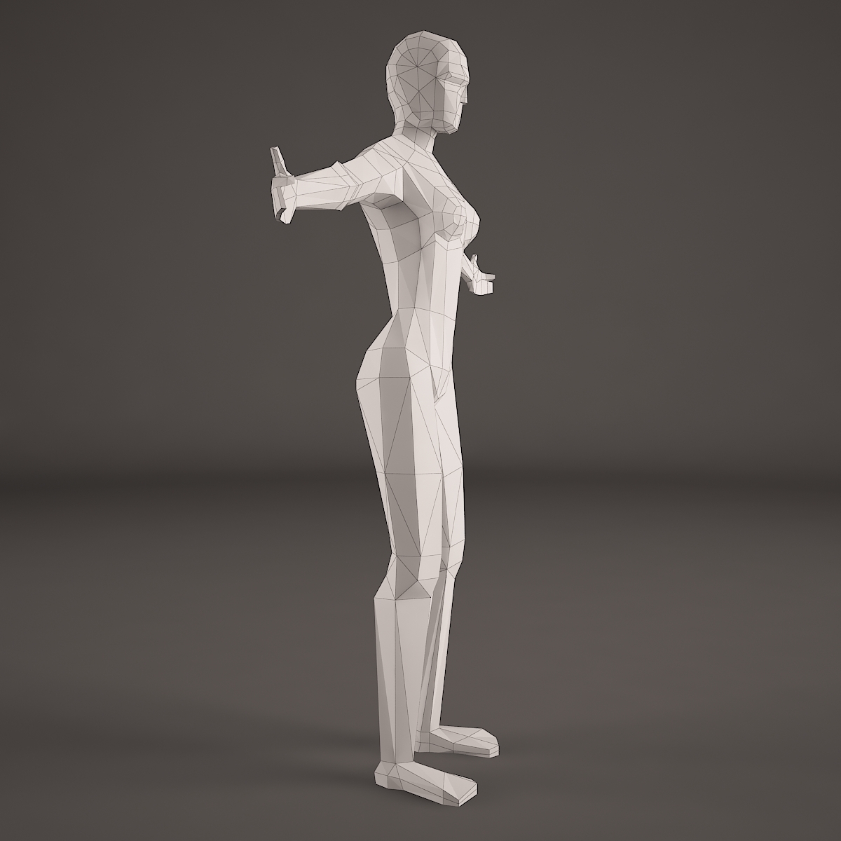 3d model woman figure