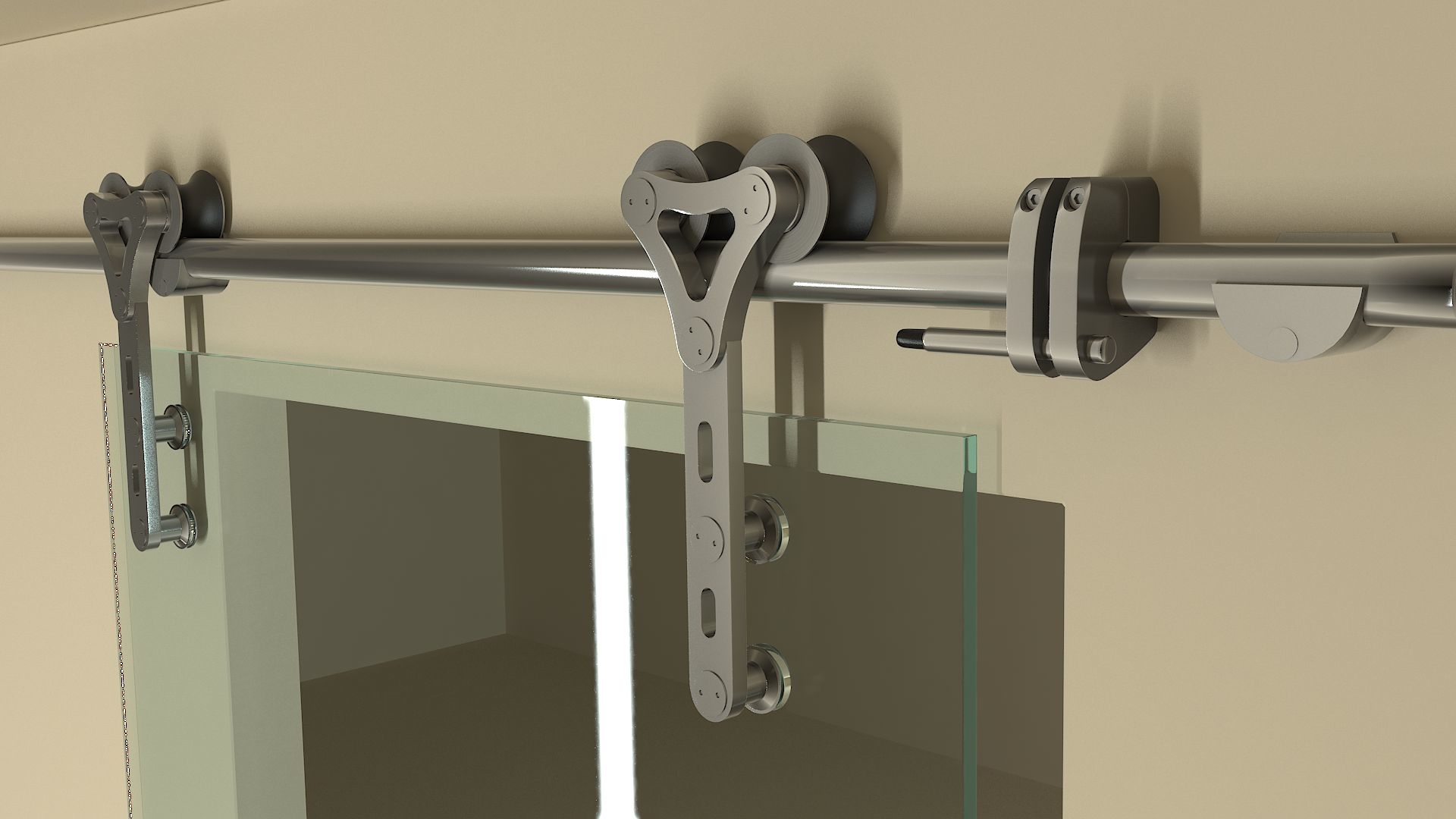 3d sliding door model