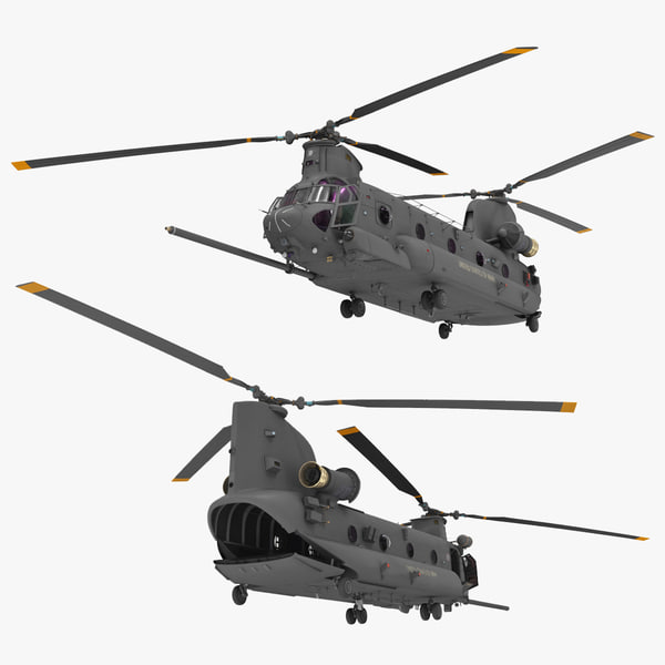 3d mh 47 chinook model