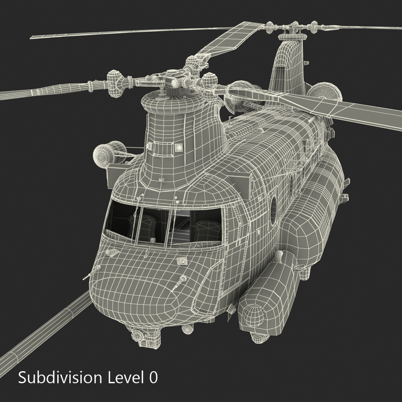 3d mh 47 chinook model