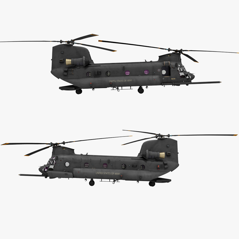 3d mh 47 chinook model