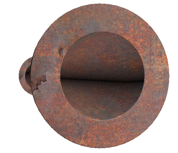 3d rusty conduit model