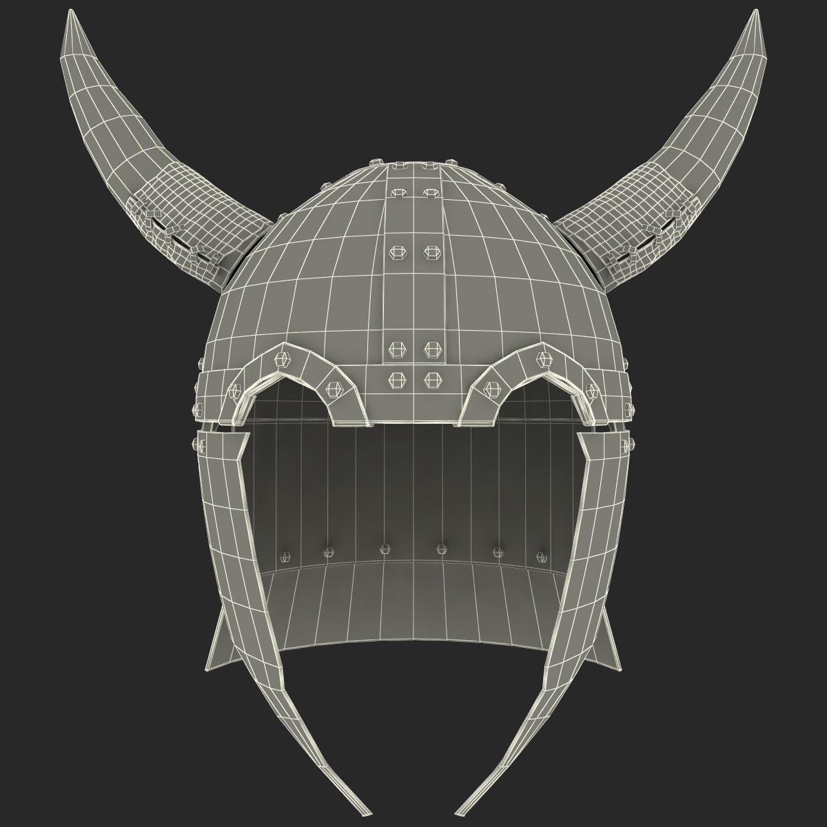 viking helmet 3d c4d