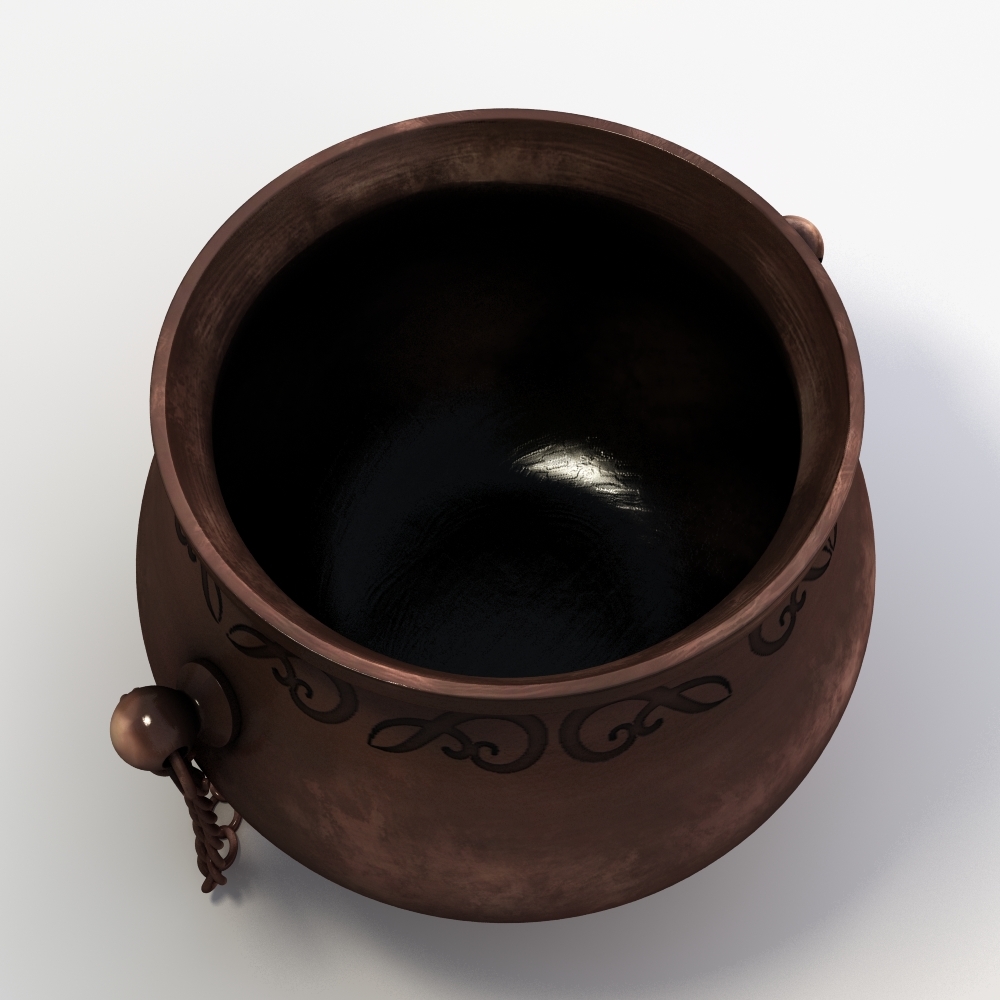 3d model of cauldron contains