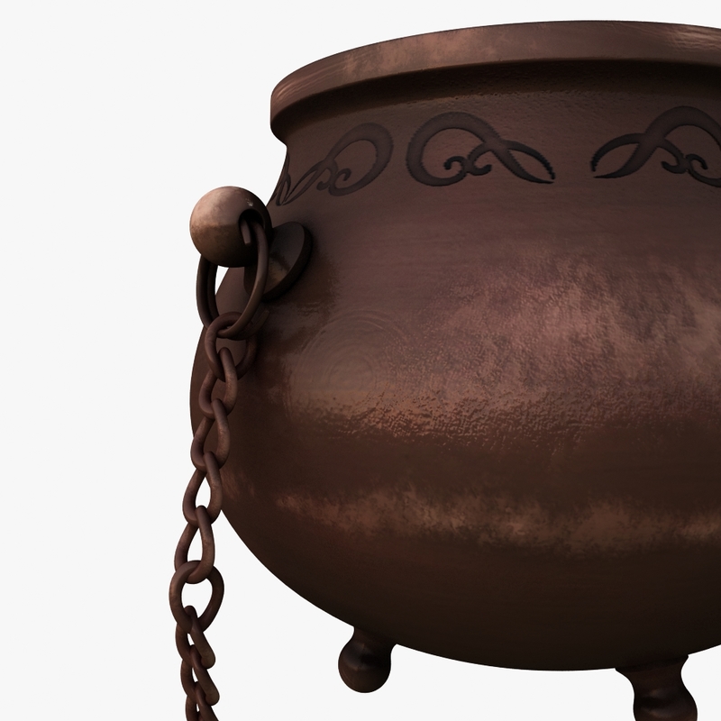 3d model of cauldron contains