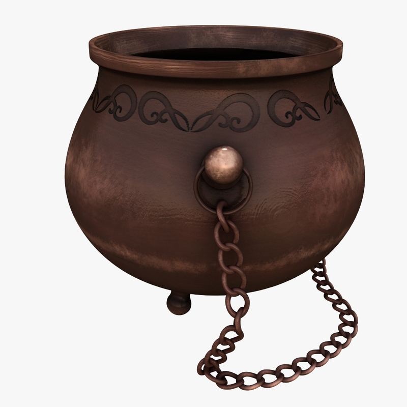 3d model of cauldron contains