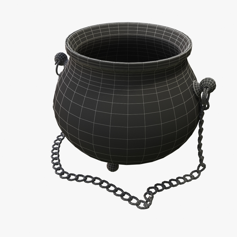 3d model of cauldron contains