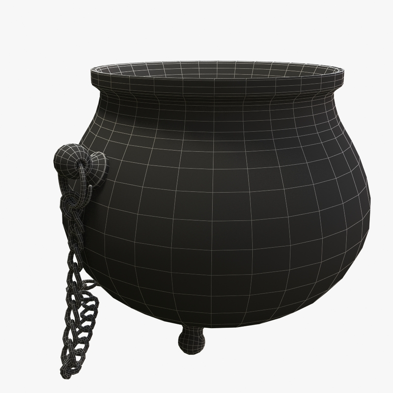 3d model of cauldron contains