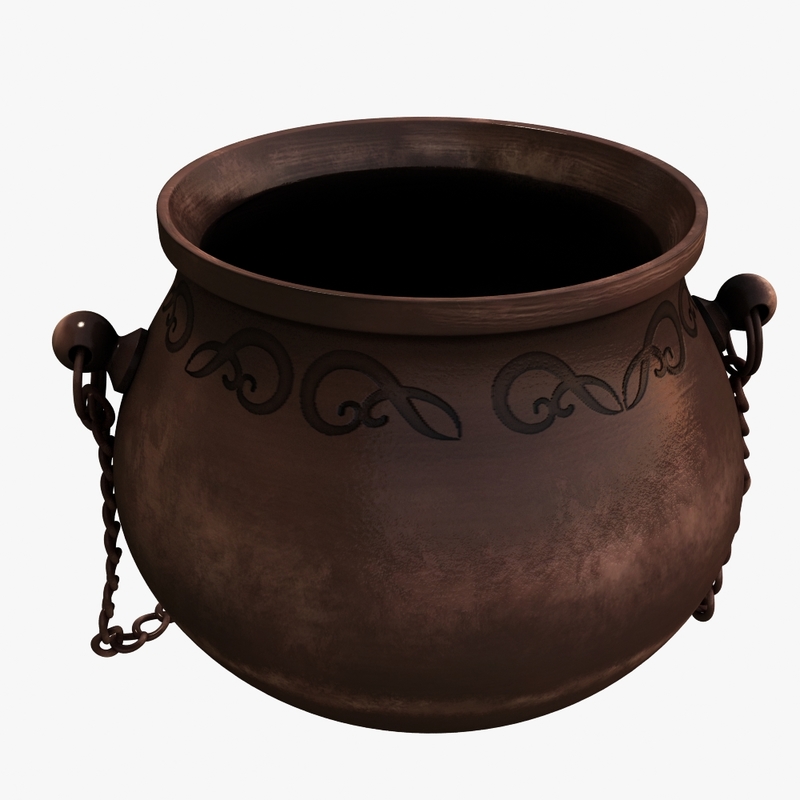 3d model of cauldron contains