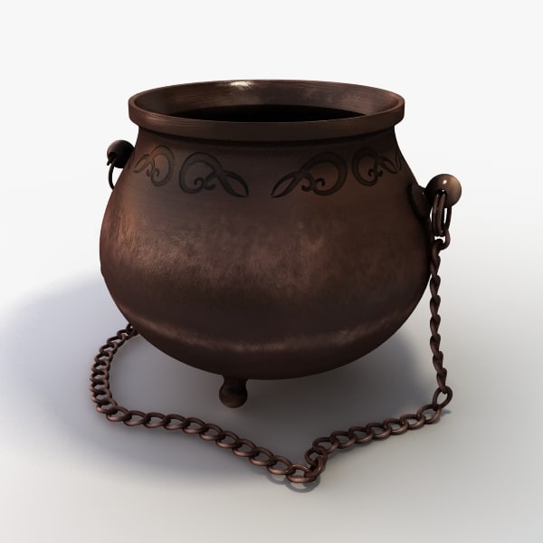 3d model of cauldron contains