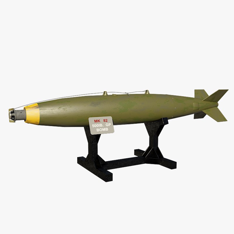 3dsmax demolition bomb mk 82