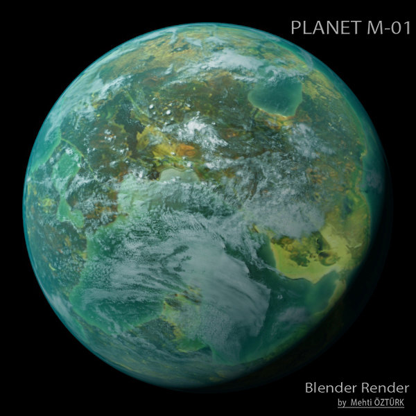 3d planet m-01 m model