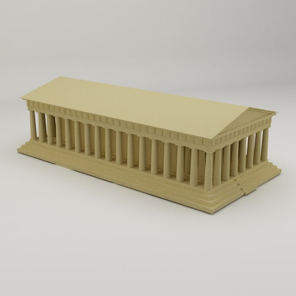 3d model parthenon