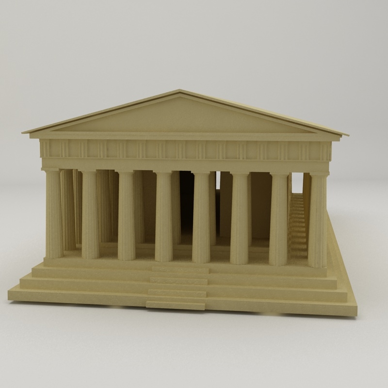 3d model parthenon