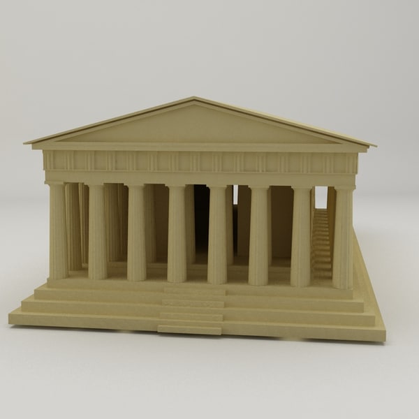 3d model parthenon