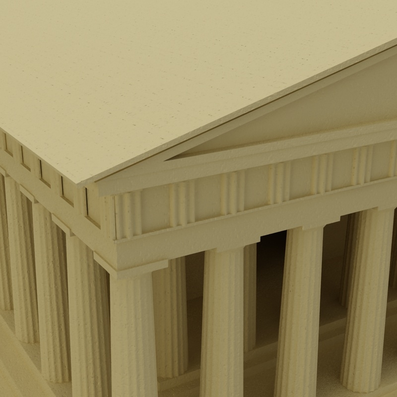 3d model parthenon