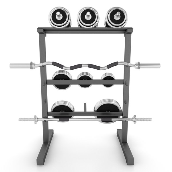 3d model dumbbell rack