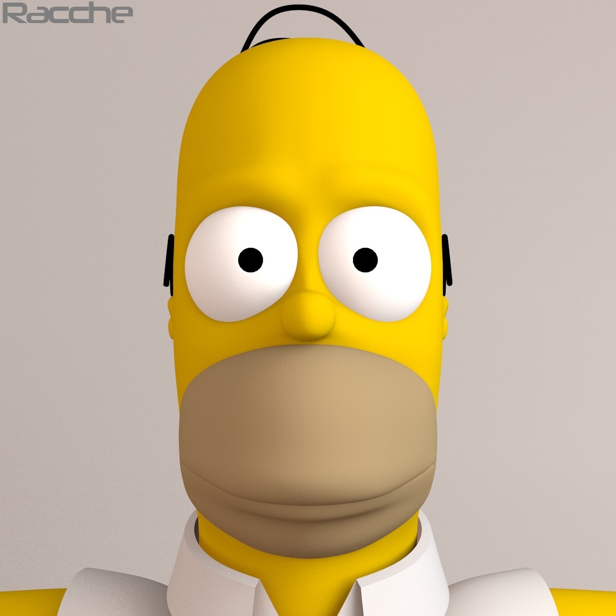 3d homer simpson model