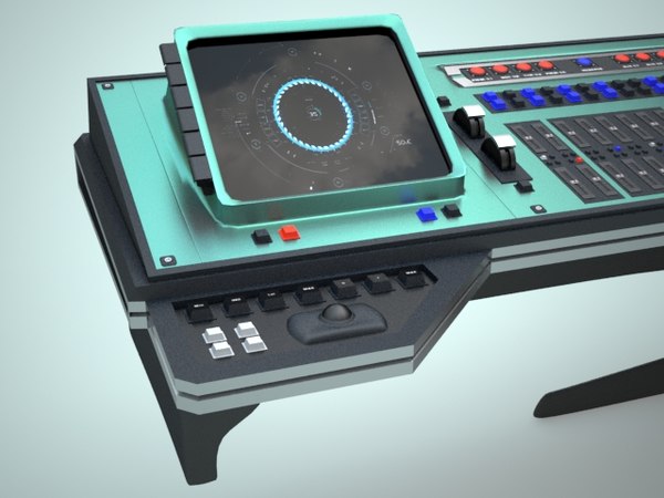 control desk 3d model