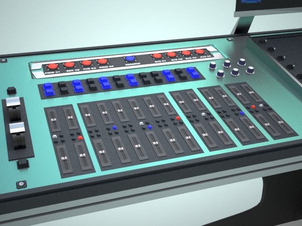 control desk 3d model