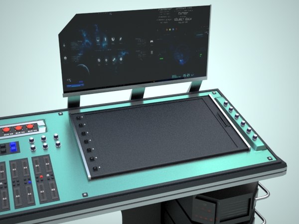 control desk 3d model