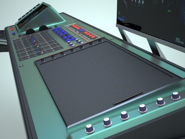 control desk 3d model