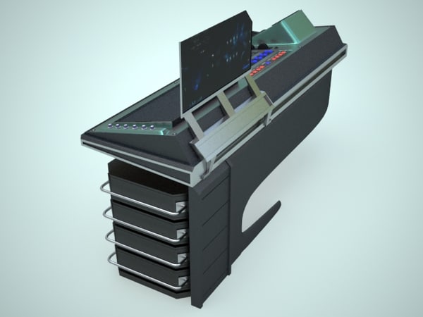 control desk 3d model