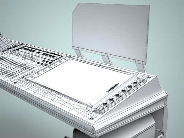 control desk 3d model