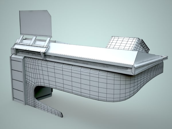 control desk 3d model