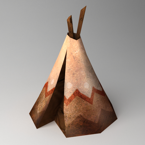 tipi 3d model
